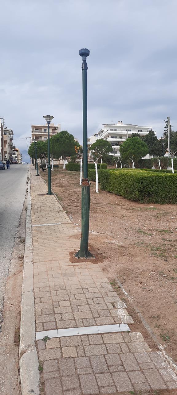 ΑΠΟΚΑΤΑΣΤΑΣΗ ΚΟΛΩΝΑΣ ΦΩΤΙΣΜΟΥ ΣΤΟΝ ΑΓΙΟ ΑΝΔΡΕΑ, ΛΑΥΡΙΟ [ΝΟΕ. 2022 ...
