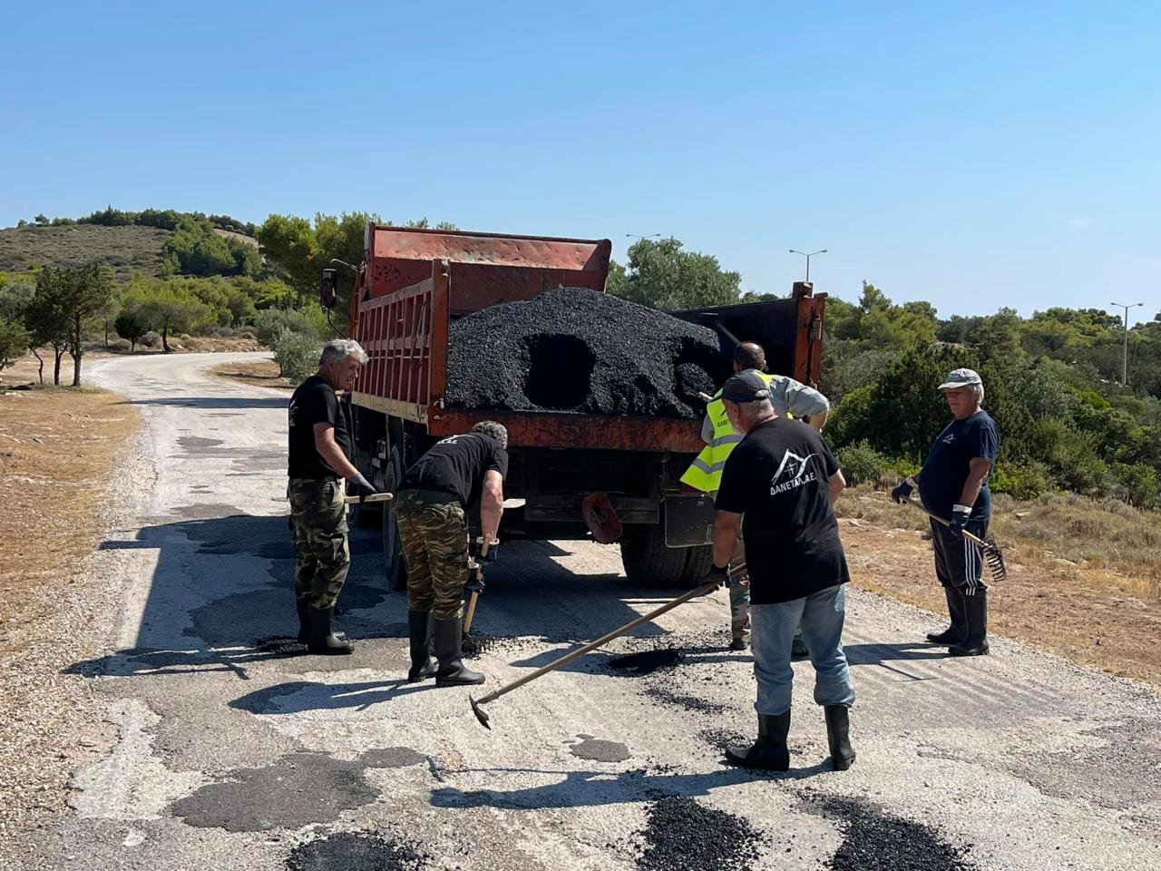 ΑΣΦΑΛΤΟΣΤΡΩΣΗ, ΔΡΟΜΟΣ ΑΓΙΑΣ ΤΡΙΑΔΑΣ, ΑΓ. ΚΩΝΣΤΑΝΤΙΝΟΣ (ΚΑΜΑΡΙΖΑ) [ΙΟΥΛ ...