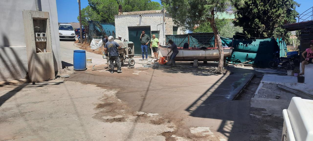 ΕΠΙΣΚΕΥΗ ΚΟΙΝΟΧΡΗΣΤΟΥ ΧΩΡΟΥ ΜΕ ΜΠΕΤΟΝ, ΚΑΒΟΔΟΚΑΝΟ, ΛΑΥΡΙΟ [ΙΟΥΛ. 2021 ...