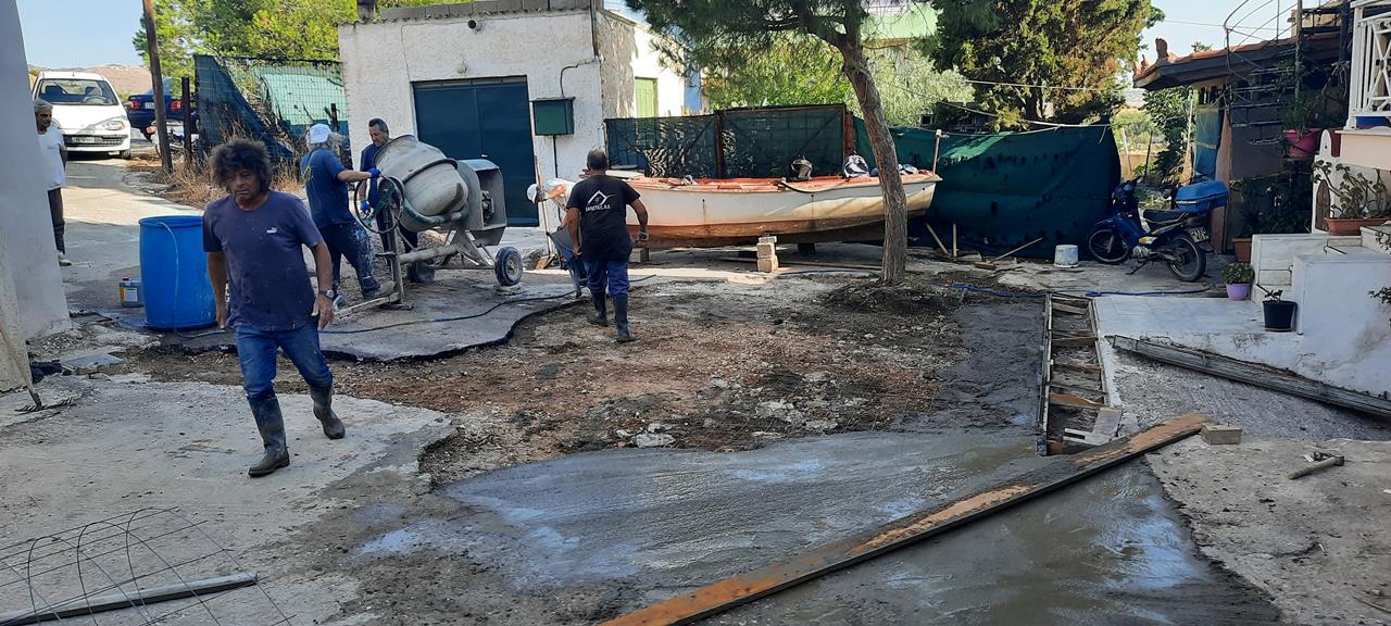 ΕΠΙΣΚΕΥΗ ΚΟΙΝΟΧΡΗΣΤΟΥ ΧΩΡΟΥ ΜΕ ΜΠΕΤΟΝ, ΚΑΒΟΔΟΚΑΝΟ, ΛΑΥΡΙΟ [ΙΟΥΛ. 2021 ...