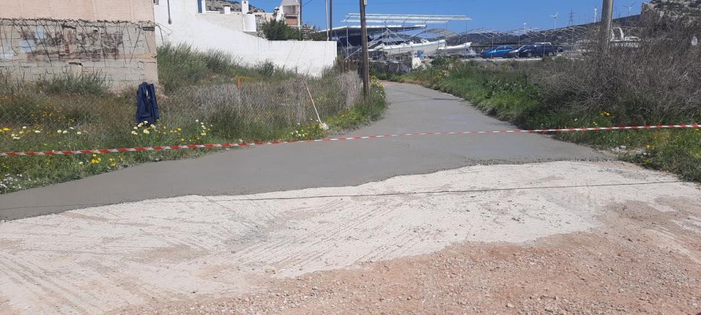 ΕΠΙΣΚΕΥΗ ΔΡΟΜΟΥ, ΠΑΡΑΛΛΗΛΟΥ ΤΗΣ ΟΔΟΥ ΘΡΑΚΗΣ, ΜΕ ΜΠΕΤΟΝ, ΠΑΛΑΙΟΚΑΜΑΡΙΖΑ ...