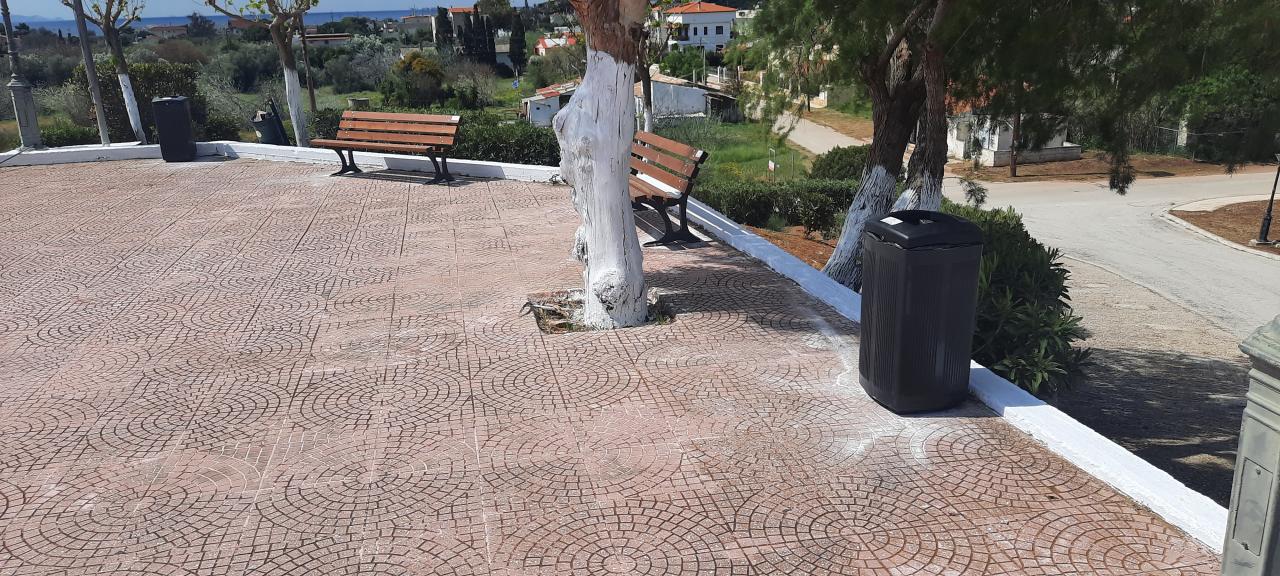 ΤΟΠΟΘΕΤΗΣΗ ΠΑΓΚΑΚΙΩΝ ΚΑΙ ΚΑΔΩΝ ΑΠΟΡΡΙΜΜΑΤΩΝ ΚΑΙ ΕΛΑΙΟΧΡΩΜΑΤΙΣΜΟΣ ΑΥΛΙΟΥ ...