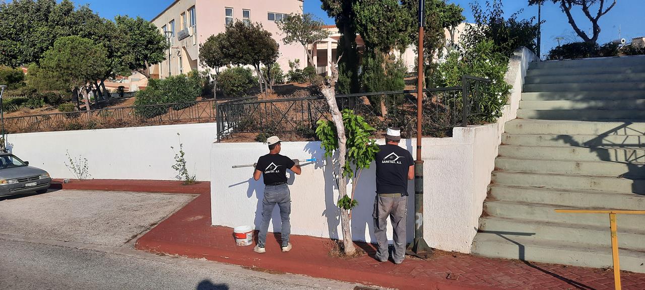 ΕΛΑΙΟΧΡΩΜΑΤΙΣΜΟΣ ΑΥΛΙΟΥ ΧΩΡΟΥ Ι.Ν. ΑΓ. ΙΩΑΝΝΗ ΡΩΣΟΥ, ΕΡΓΑΤΙΚΕΣ ...